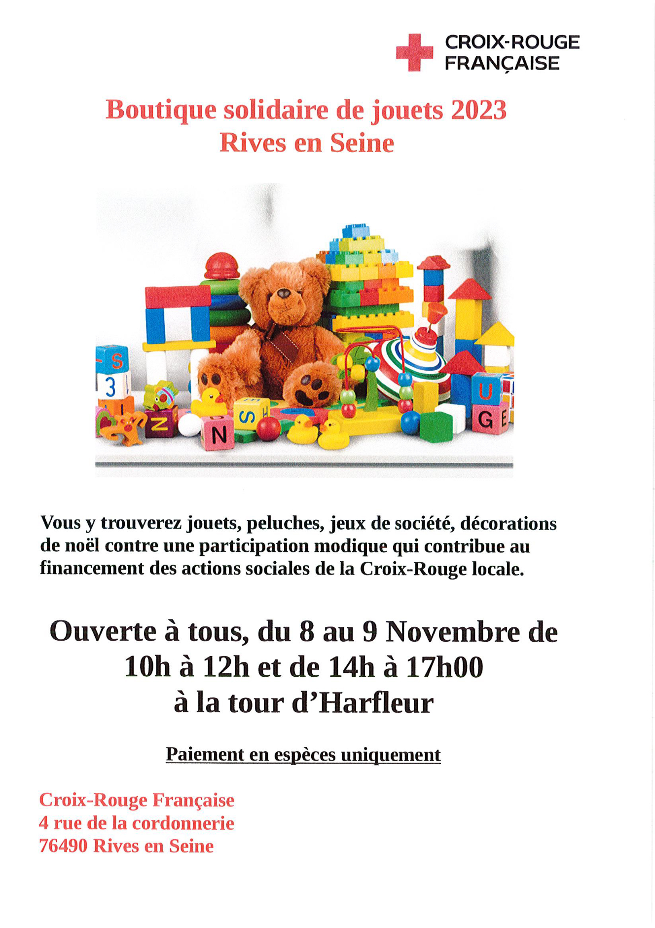Boutique solidaire de Noël - Mairie de Rives-en-Seine
