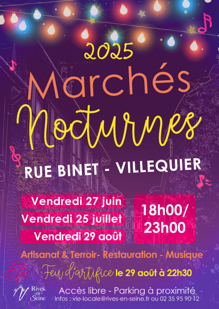 Marché nocturne - Mairie de Rives-en-Seine
