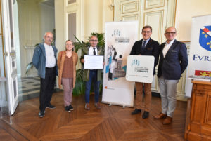 Remise du label "Patrimoine de la Reconstruction en Normandie" - Mairie de Rives-en-Seine