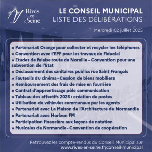 Le Conseil en Bref - Mairie de Rives-en-Seine